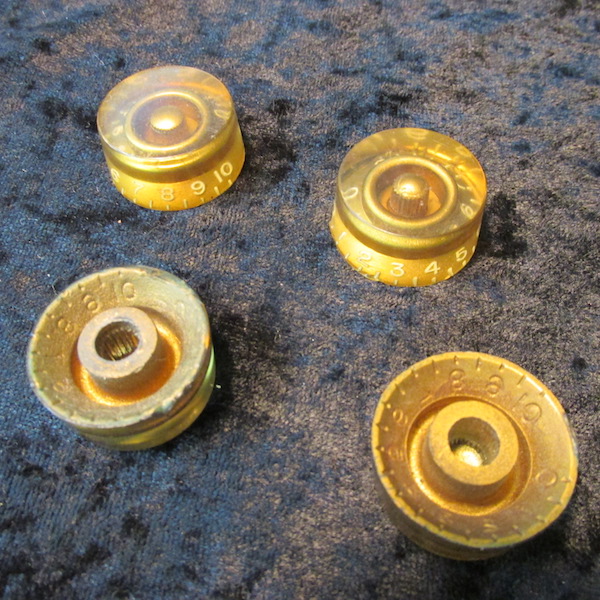Gord Miller Vintage Restorations - Mid 50s gold speed knobs
