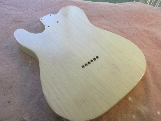 Gord Miller Vintage Restorations - B Hefner swamp ash Tele body. (SOLD)