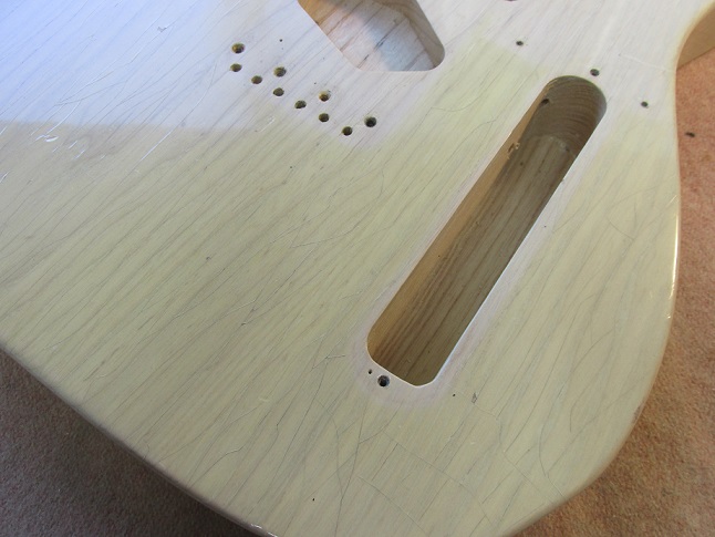 Gord Miller Vintage Restorations - B Hefner swamp ash Tele body. (SOLD)